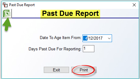 Past Due Report